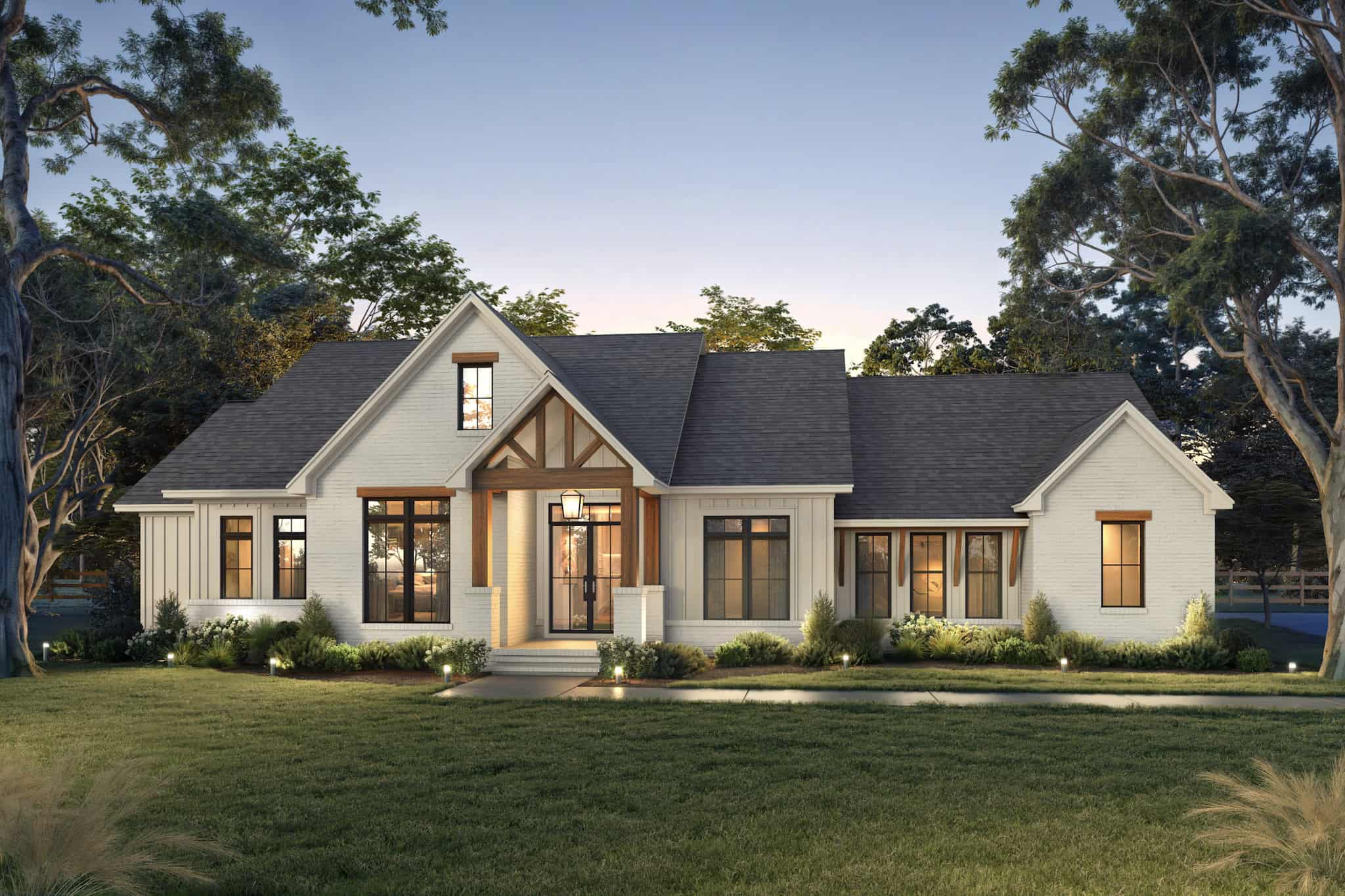 Modern Farmhouse House Plan - 3 Bedrms, 2.5 Baths - 2400 Sq Ft - #142-1544