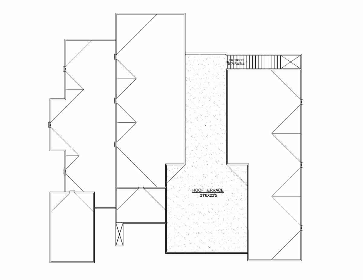 Southwest Pueblo House Plan - 3 Bed, 2.5 Bath - 1868 Sq Ft - #208-1029